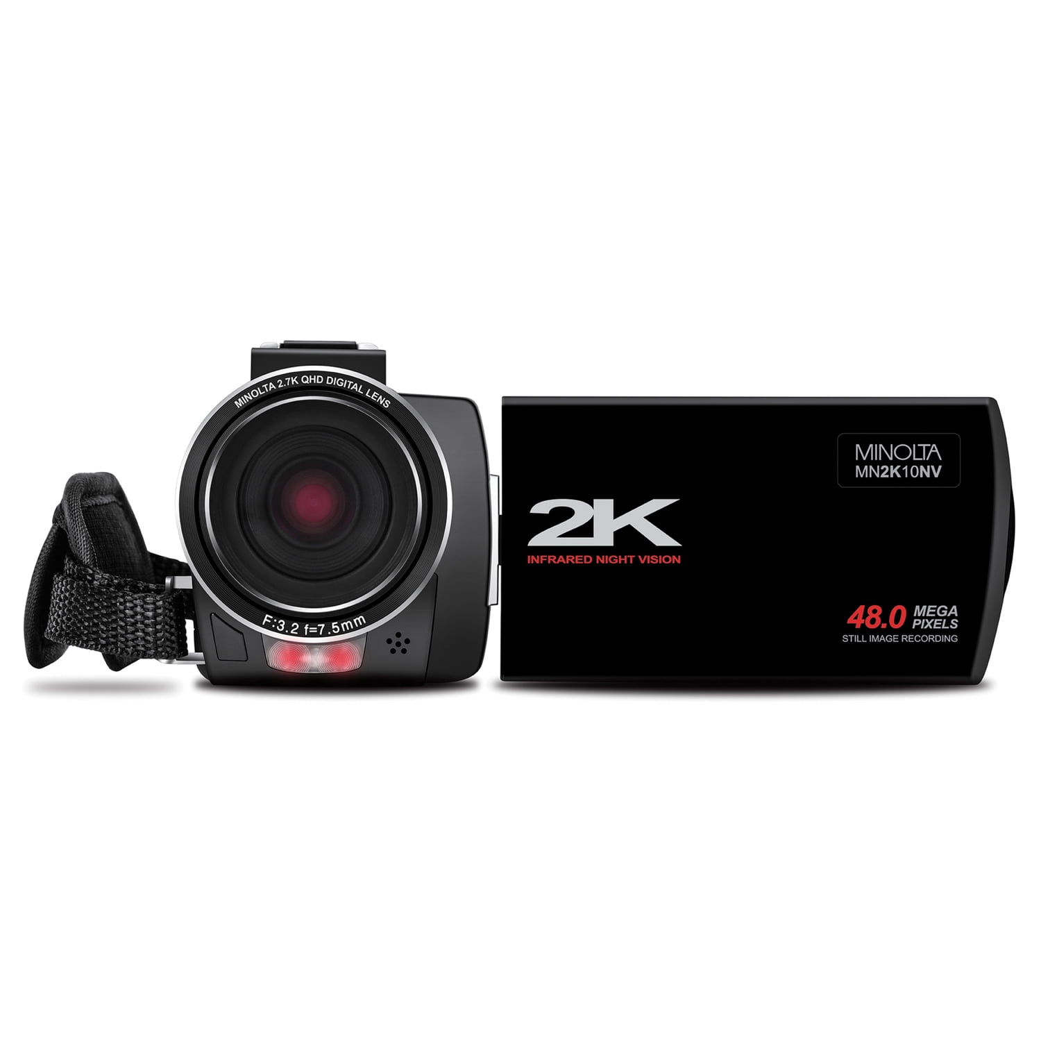 Minolta MN2K10NV-BK MN2K10NV 2.7K Quad HD 16x Digital Zoom IR Night ...
