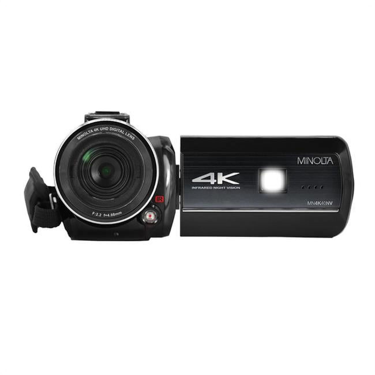 Minolta Professional 4K Ultra HD Camcorder with 16x Digital Zoom & IR ...