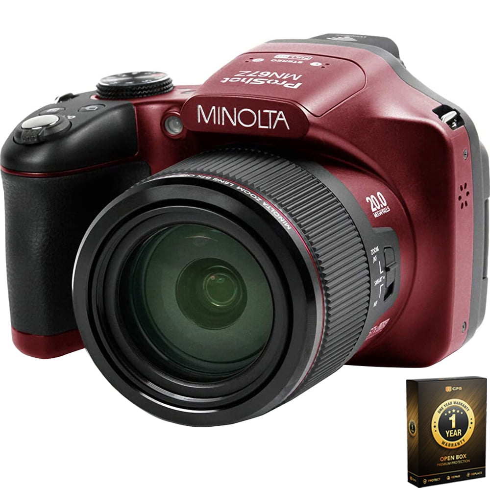 Open Box Minolta MN67Z 20 MP / 1080p HD Bridge Digital Camera w/67x ...