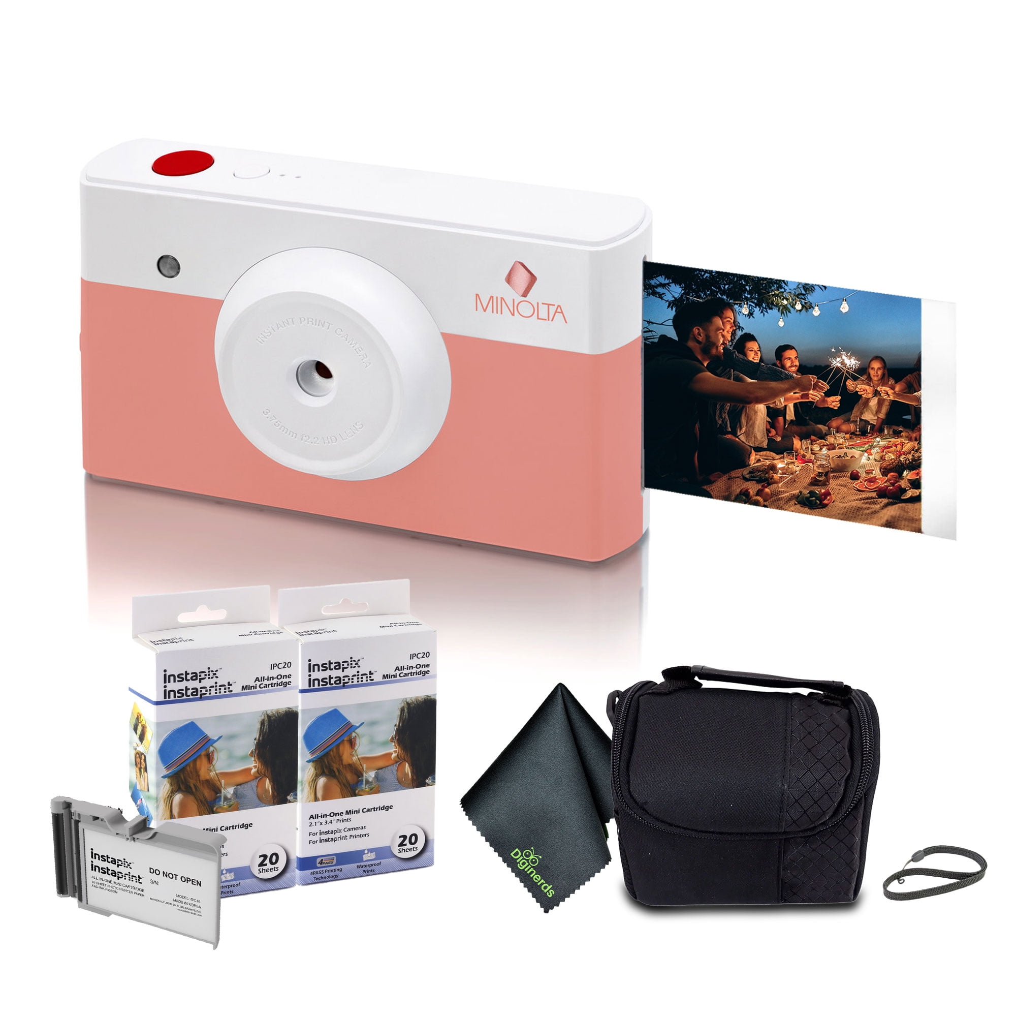 Minolta MNCP10-CH Instapix 2 in 1 Instant Print Digital Camera ...