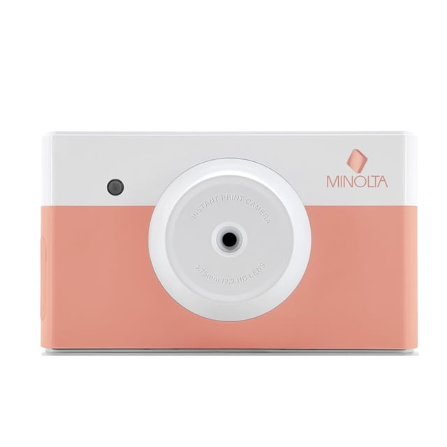 Minolta MNCP10-PK Instapix Instant Print Camera - Coral Pink - Walmart.com