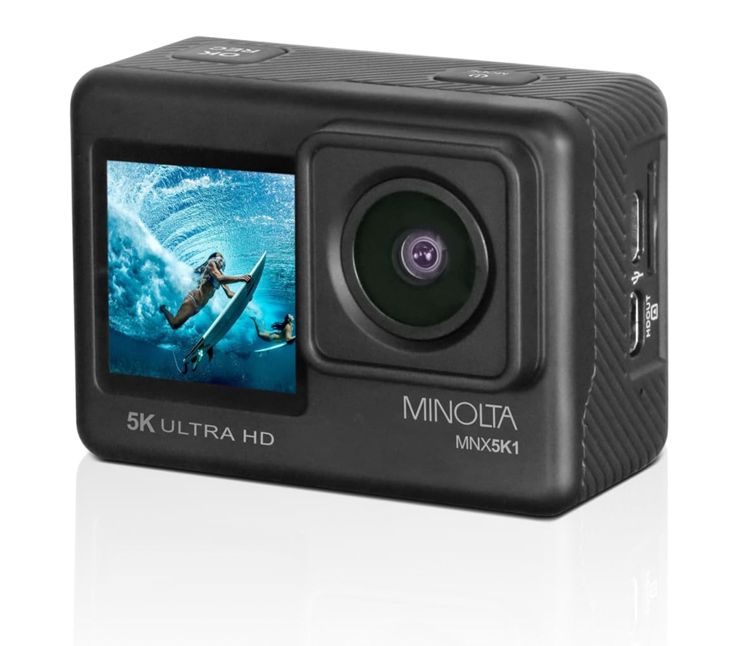 Minolta MNX5K1 Action Camera Kit - 5K Ultra HD, 24 MP, Waterproof ...