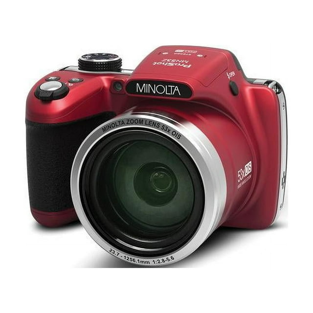 MN53Z 16MP FHD Wi-Fi Bridge Camera with 53x Optical Zoom, Red - Walmart.com