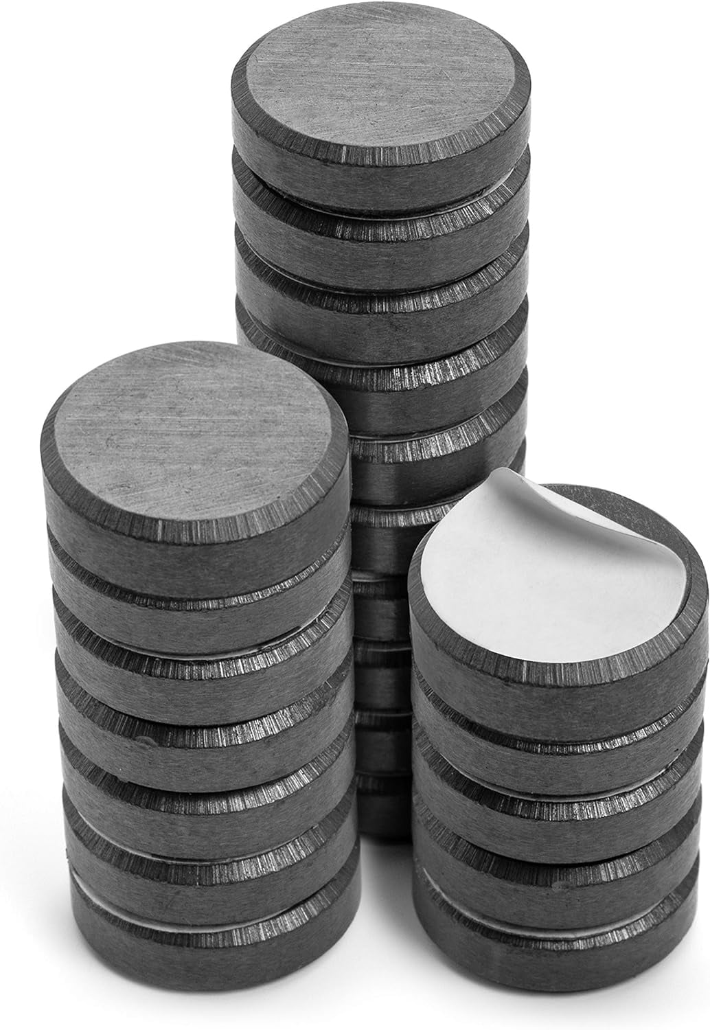 Minomag Round Magnets | Strong Magnetic Discs with Adhesive Backing for ...