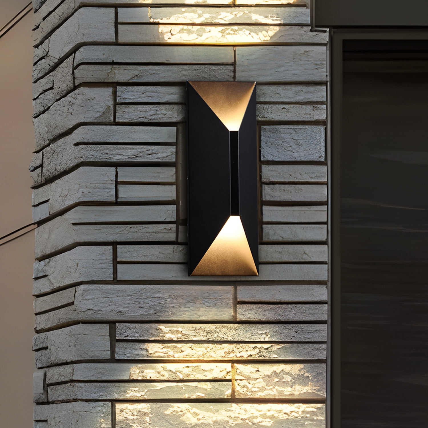 [Minor Scratches Present] 4 Pack 22W Outdoor Wall Sconce, Dimmable LED ...