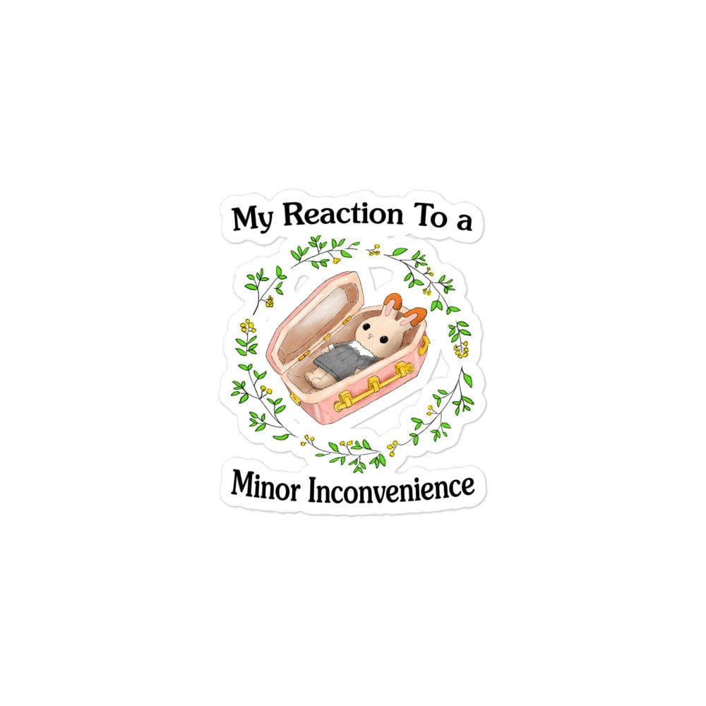 Minor inconvenience Bubble-free stickers vinyl decal cute sticker ...