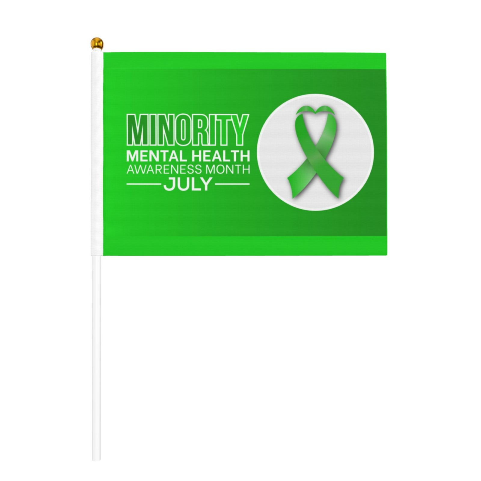 Minority Mental Health Awareness Month Flag Small Mini Hand Held Flags ...