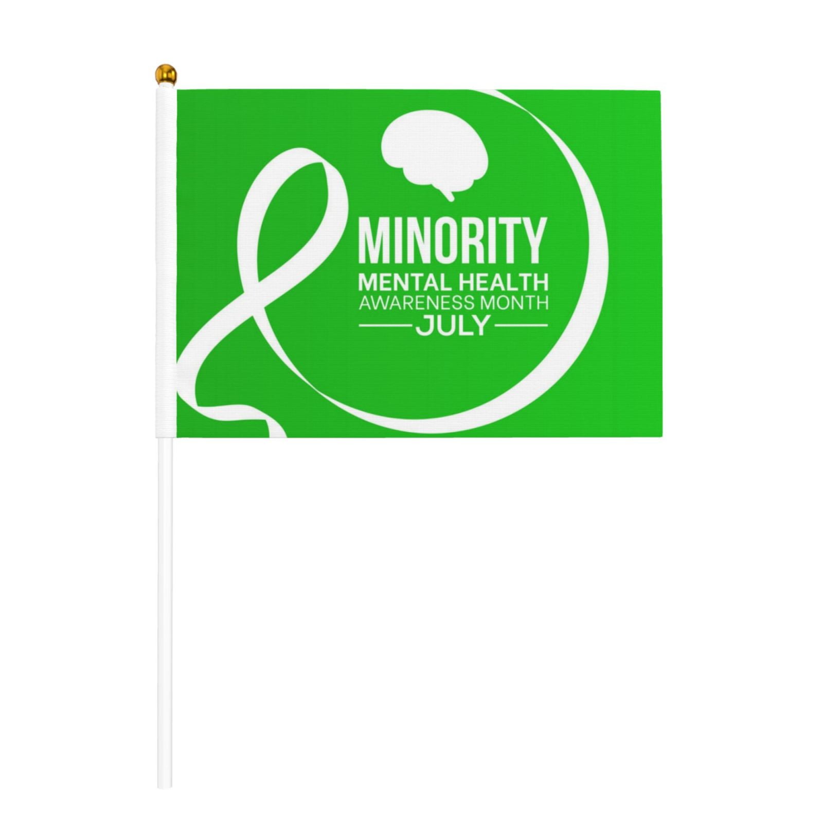 Minority Mental Health Awareness Month Flag Small Mini Hand Held Flags ...