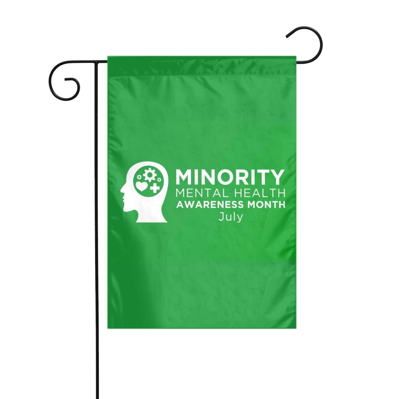 Minority Mental Health Awareness Month Garden Flag Double Sided Yard ...