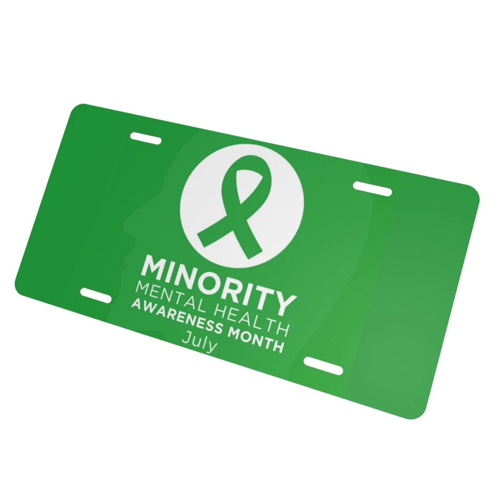 Minority Mental Health Awareness Month License Plate Funny Aluminum Car ...