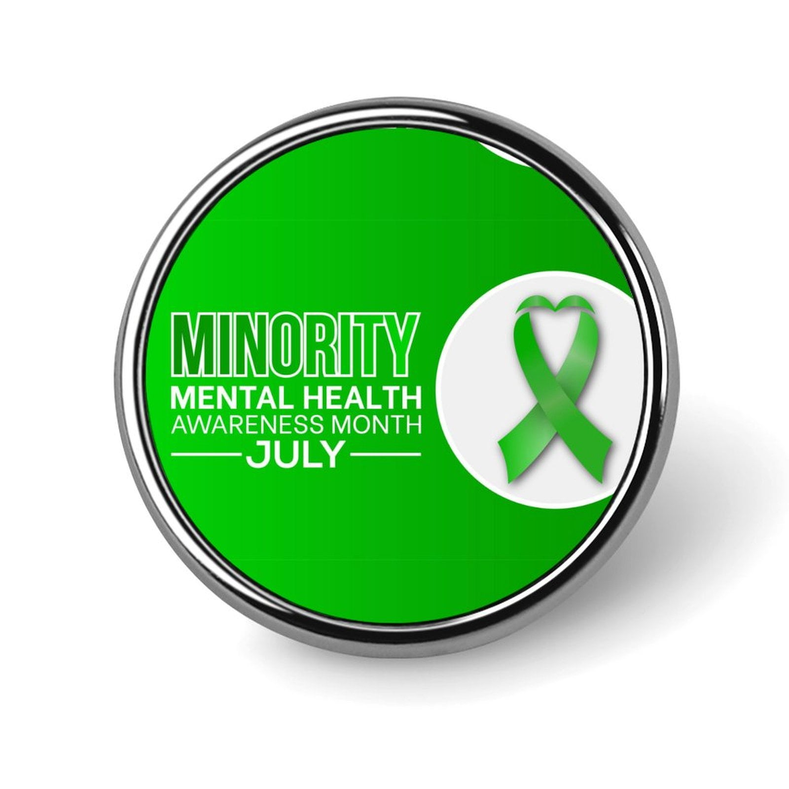 Minority Mental Health Awareness Month Pins Round Buttons Enamel Badge ...