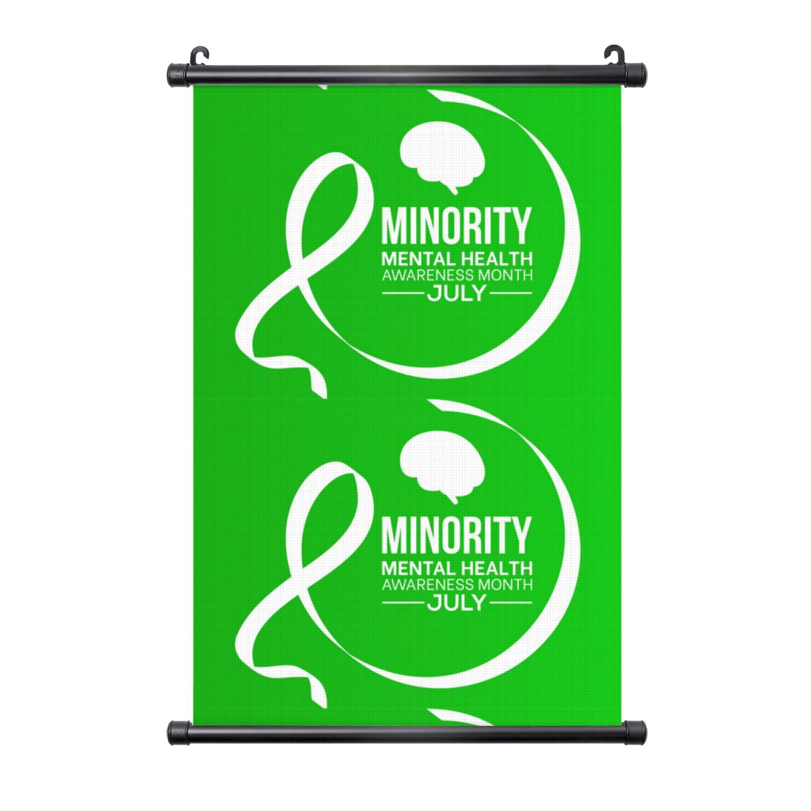 Minority Mental Health Awareness Month Poster Wall Art Banner Backdrop ...