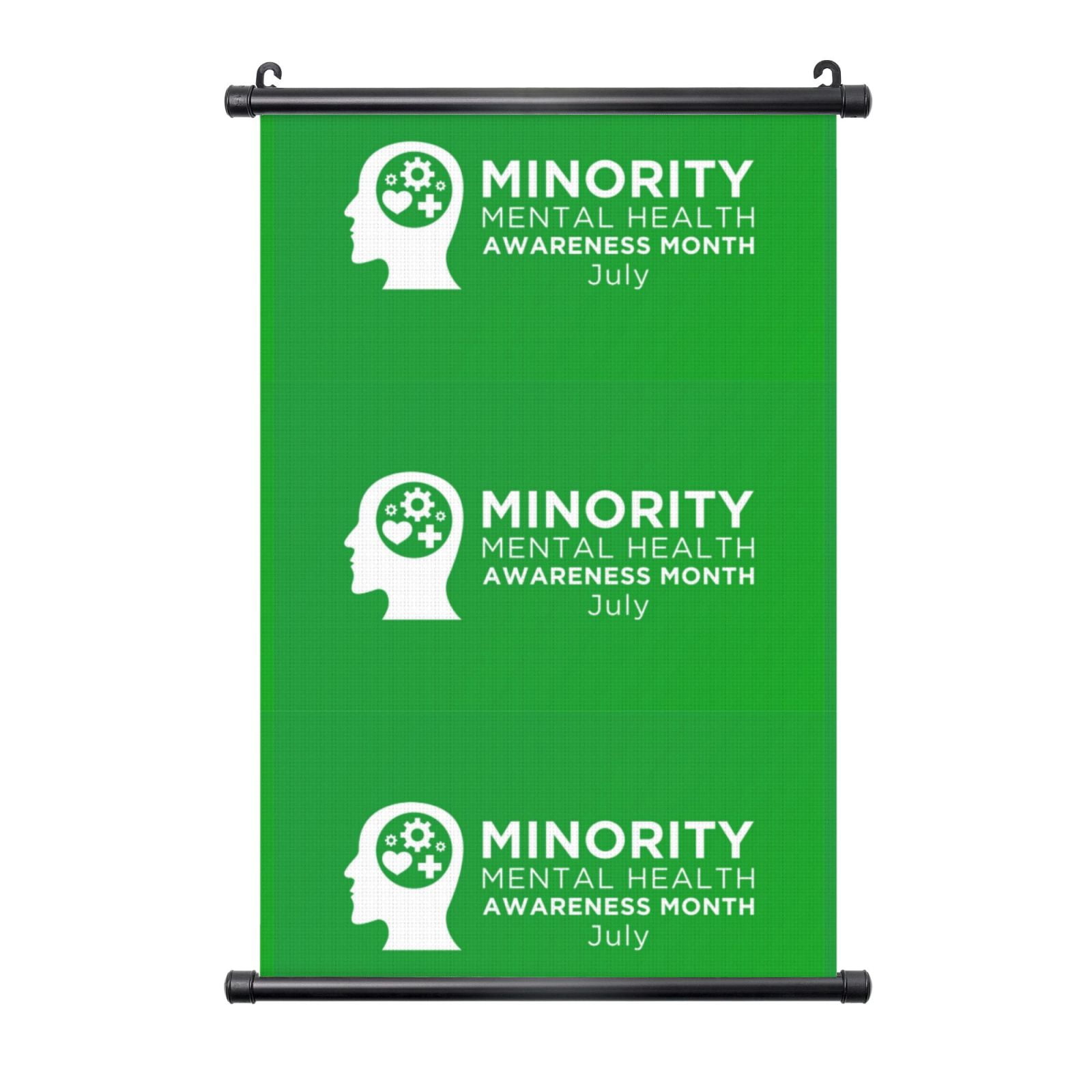 Minority Mental Health Awareness Month Poster Wall Art Banner Backdrop ...
