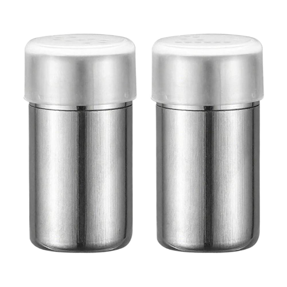 Minost Mini Stainless Steel Salt and Pepper Shakers, Travel Size for ...