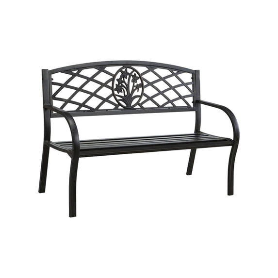 Minot Slated Seat Patio Bench - Walmart.com