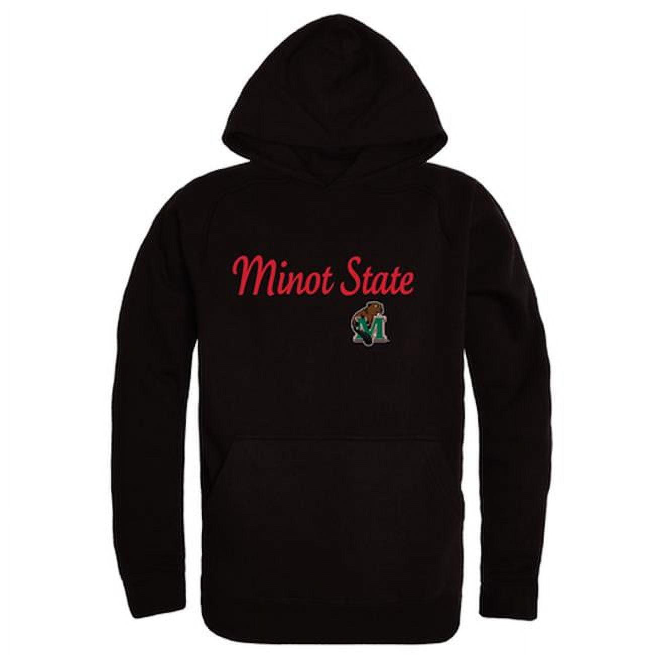 Minot State University Beavers Script Hoodie, Black - Extra Large ...