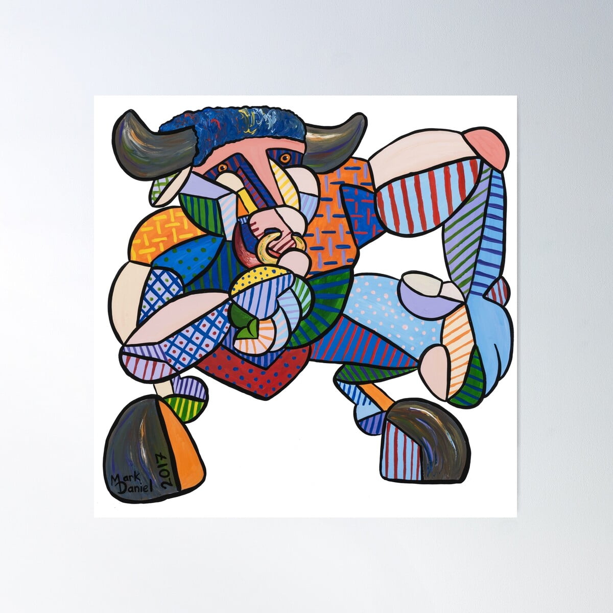 Minotaur Poster Wall Art, Modern Wall Decor For Living Room Bedroom ...