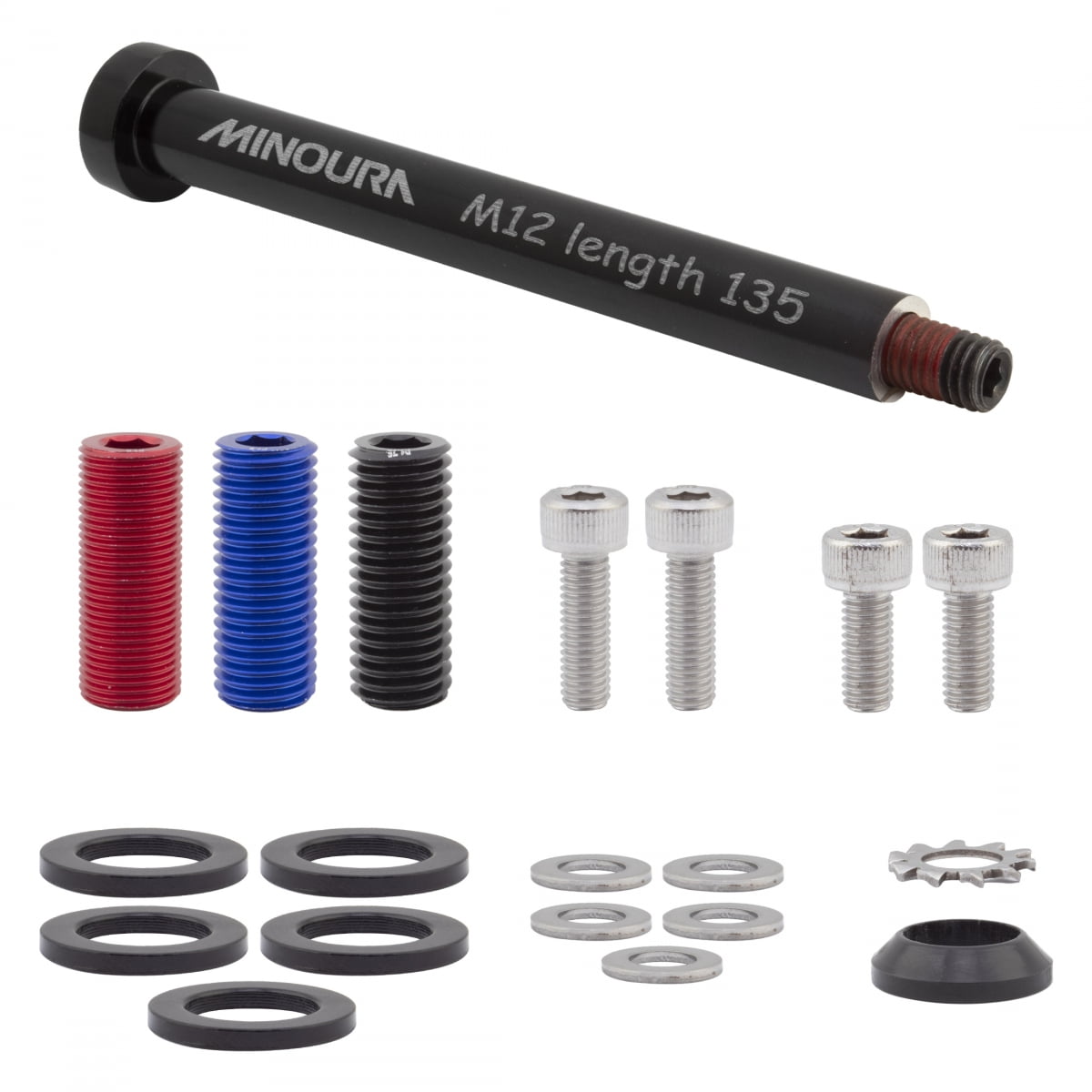 Minoura Universal Thru Axle Rack Mount Front 12x100/110 Black - Walmart.com