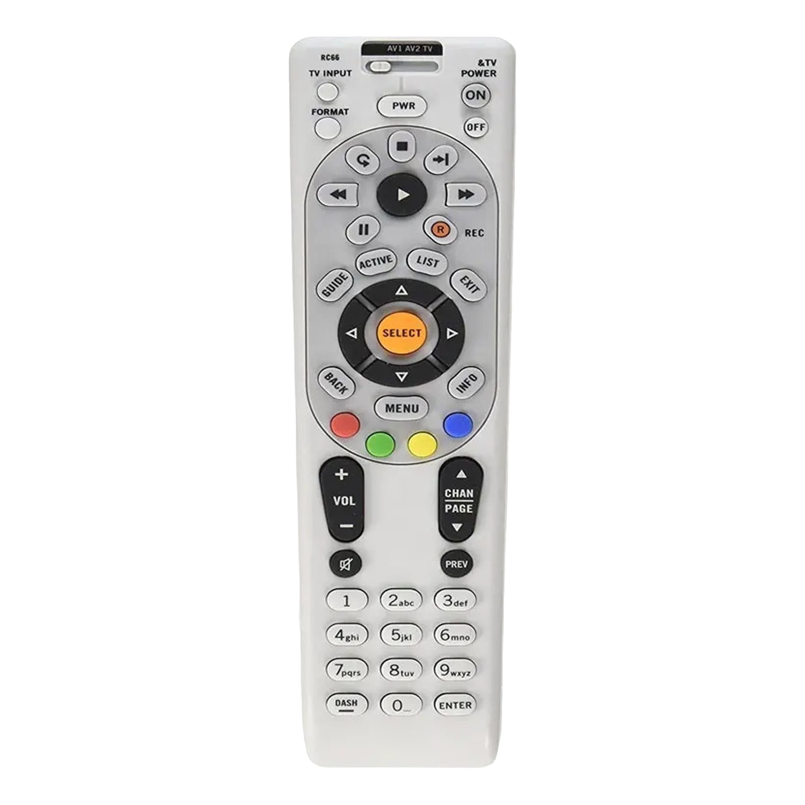 Minsida New Universal D IrecTV RC 66RX IR/RF Remote Control Replaces R ...