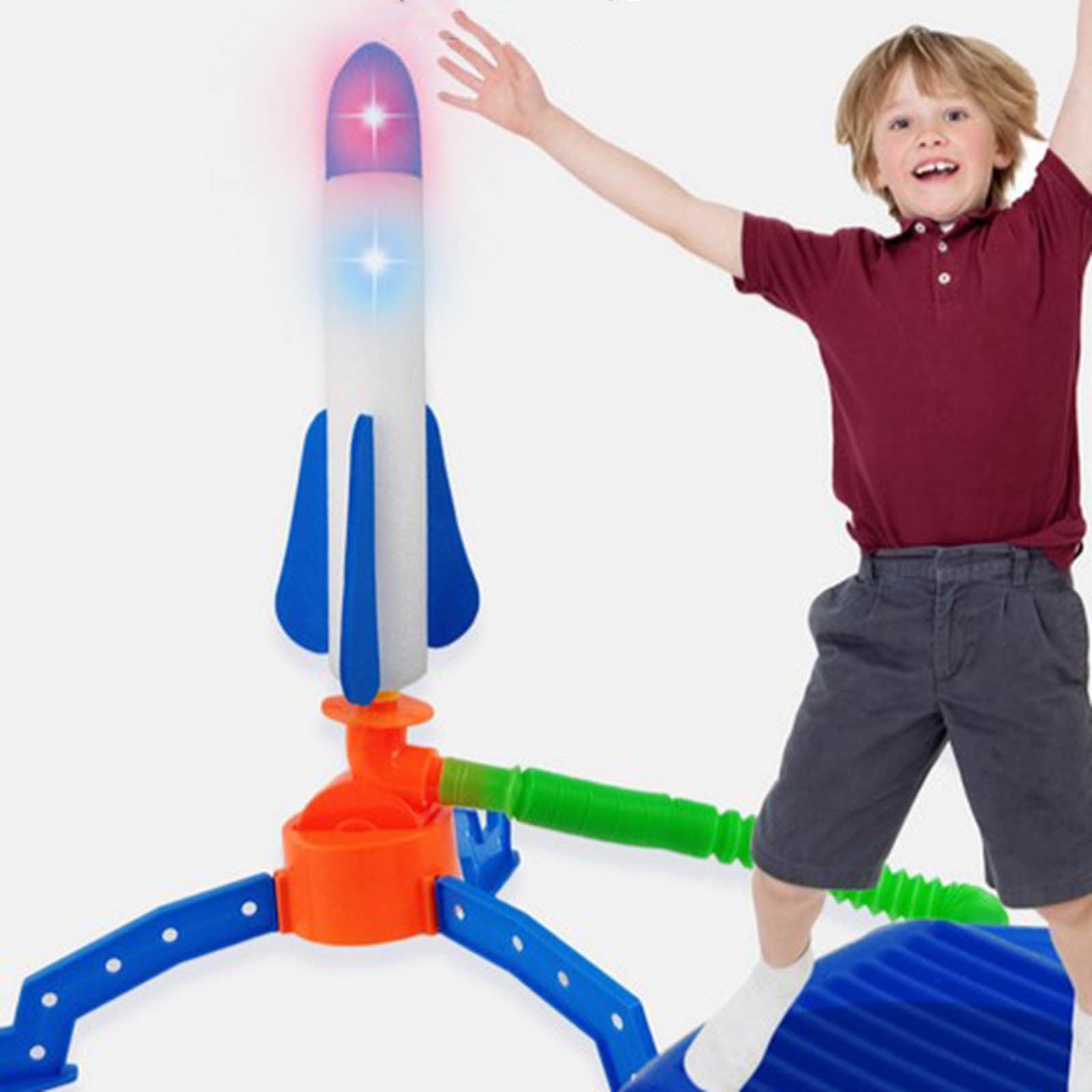 Minsida Rocket Foot Foot Rocket Foot Foot Toy Flying Pedal Children's Toy Alphabet Games Foam ...