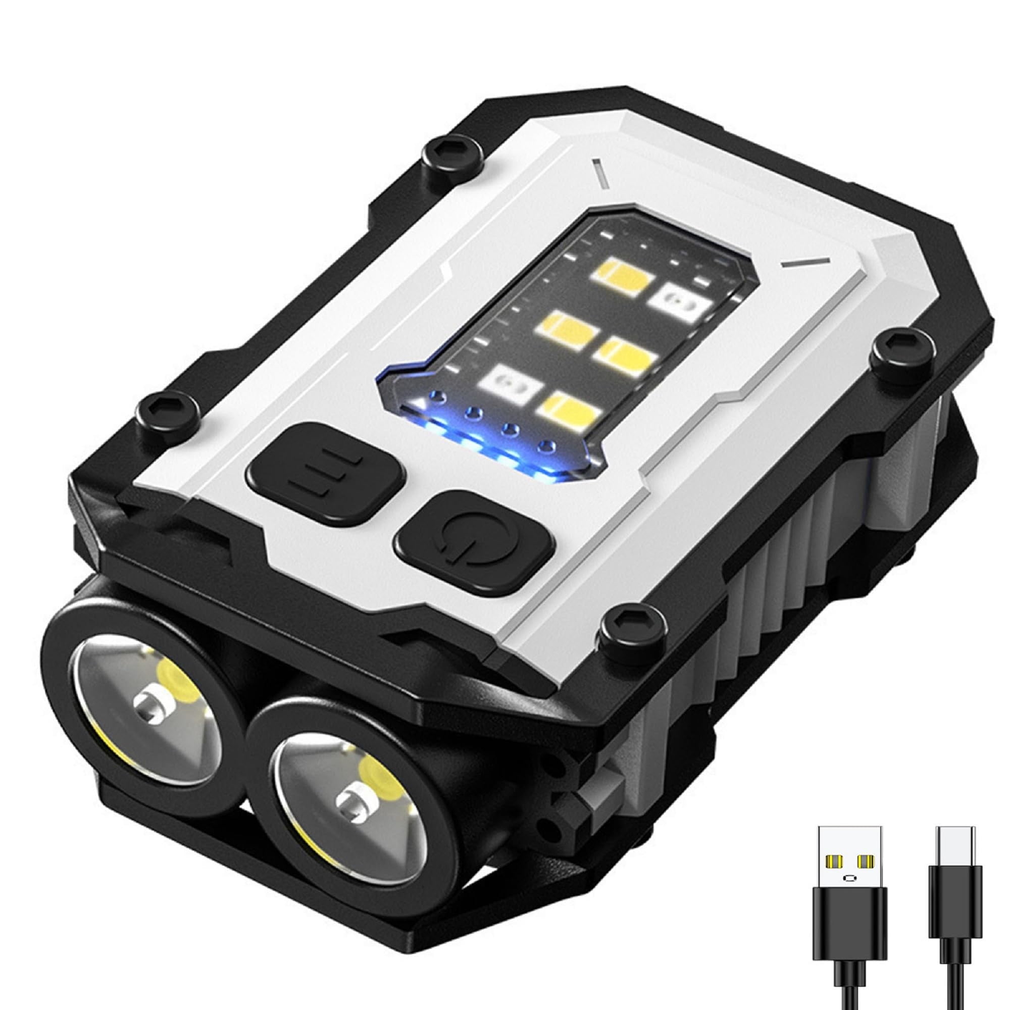 Minsk Flashlight, EDC Flashlight, USB Rechargeable EDC Light, Mini ...