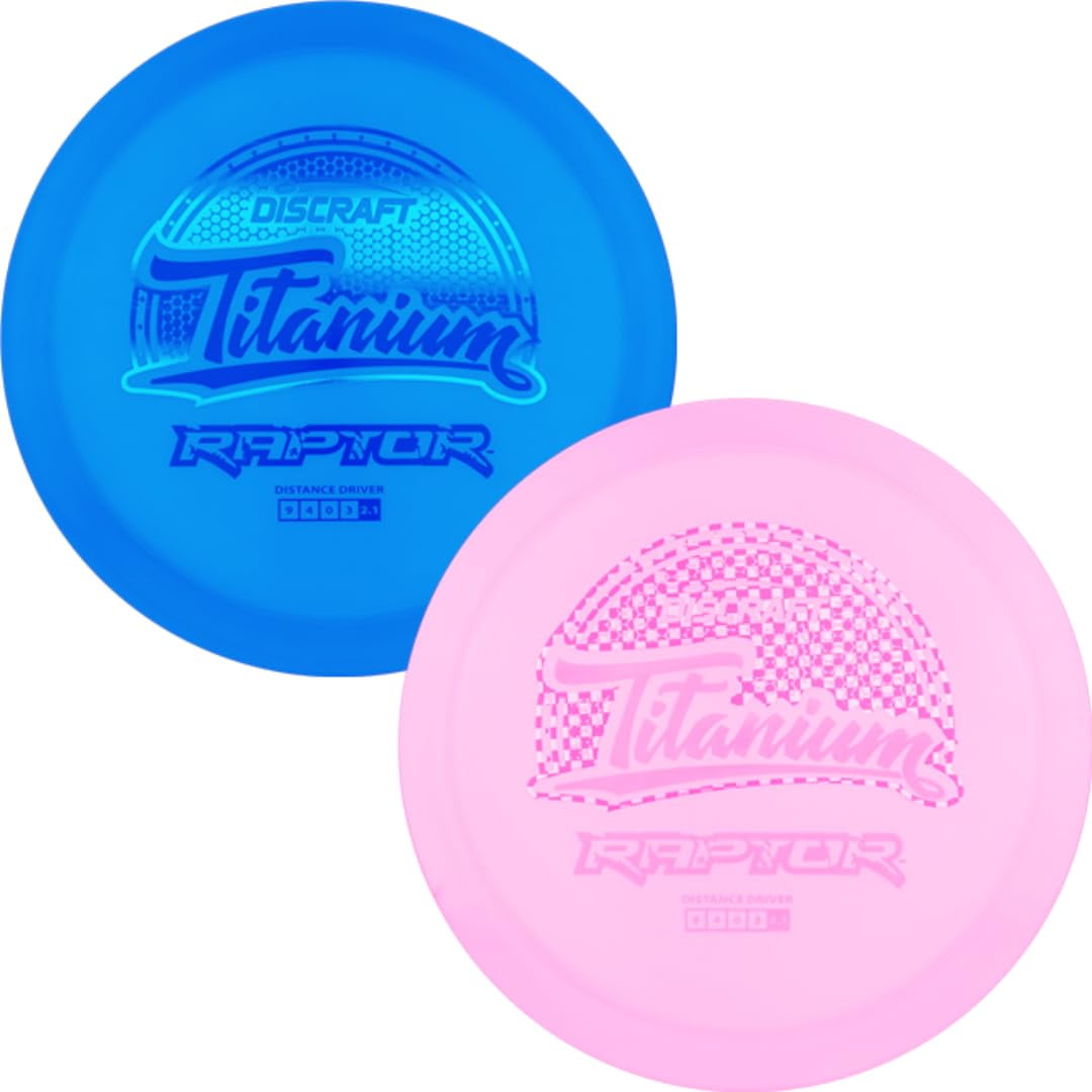 Mint 2 Pack Discraft Titanium Raptor Distance Driver Golf Disc ...