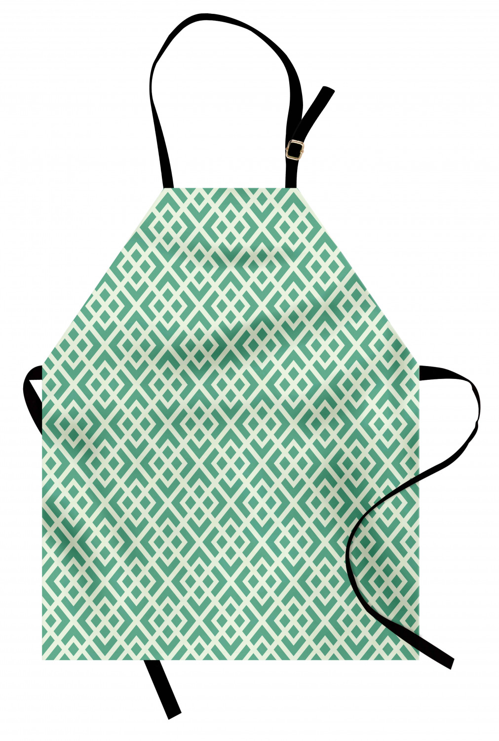 Mint Apron Shabby Fashion Abstract Squares Vintage Pattern Checkered ...