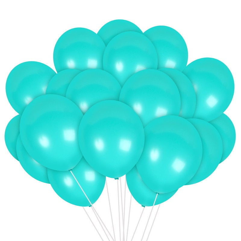 Mint Balloons - 12 Inch Latex Balloons - 12 Pack - Walmart.com