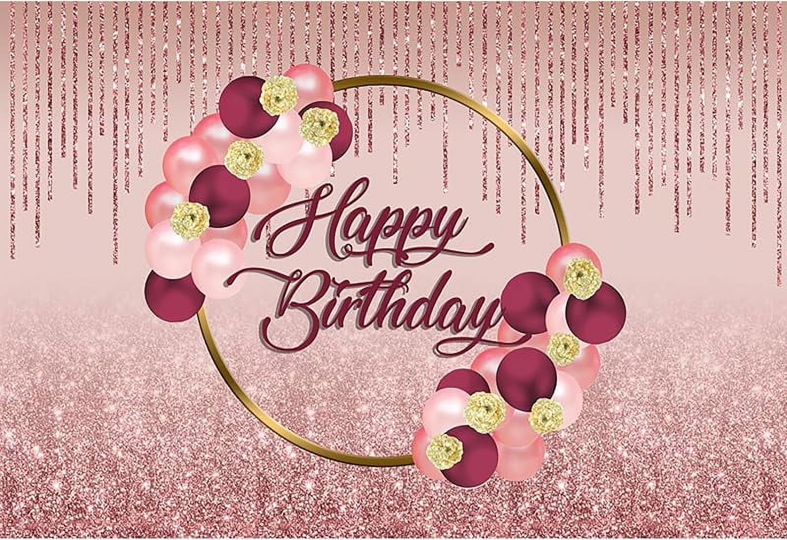 Mint Blue Birthday Backdrop Mint Green Balloons Tassel Birthday Banner ...