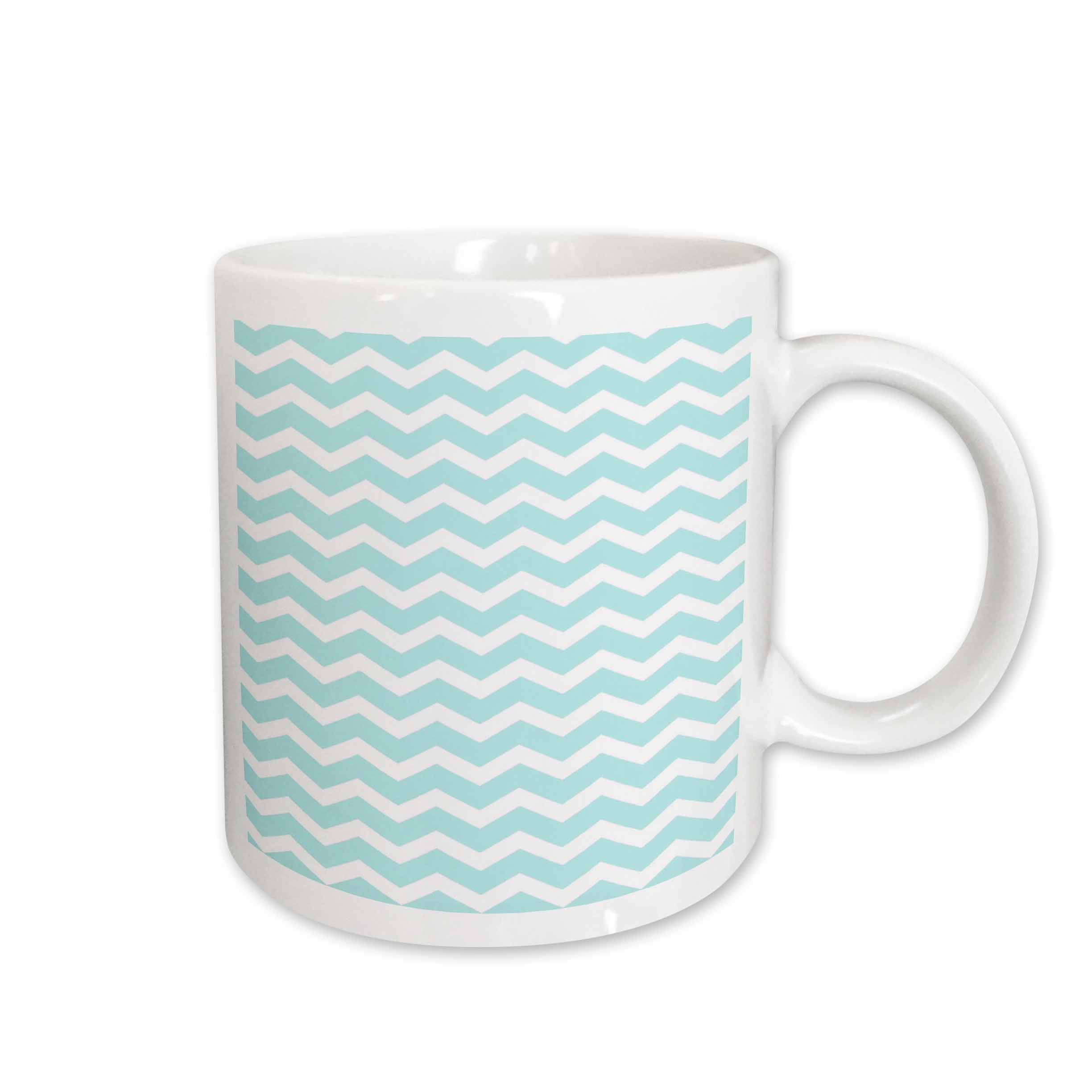 Mint Blue Green and White Chevron Zig Zag stripe Pattern - stylish ...