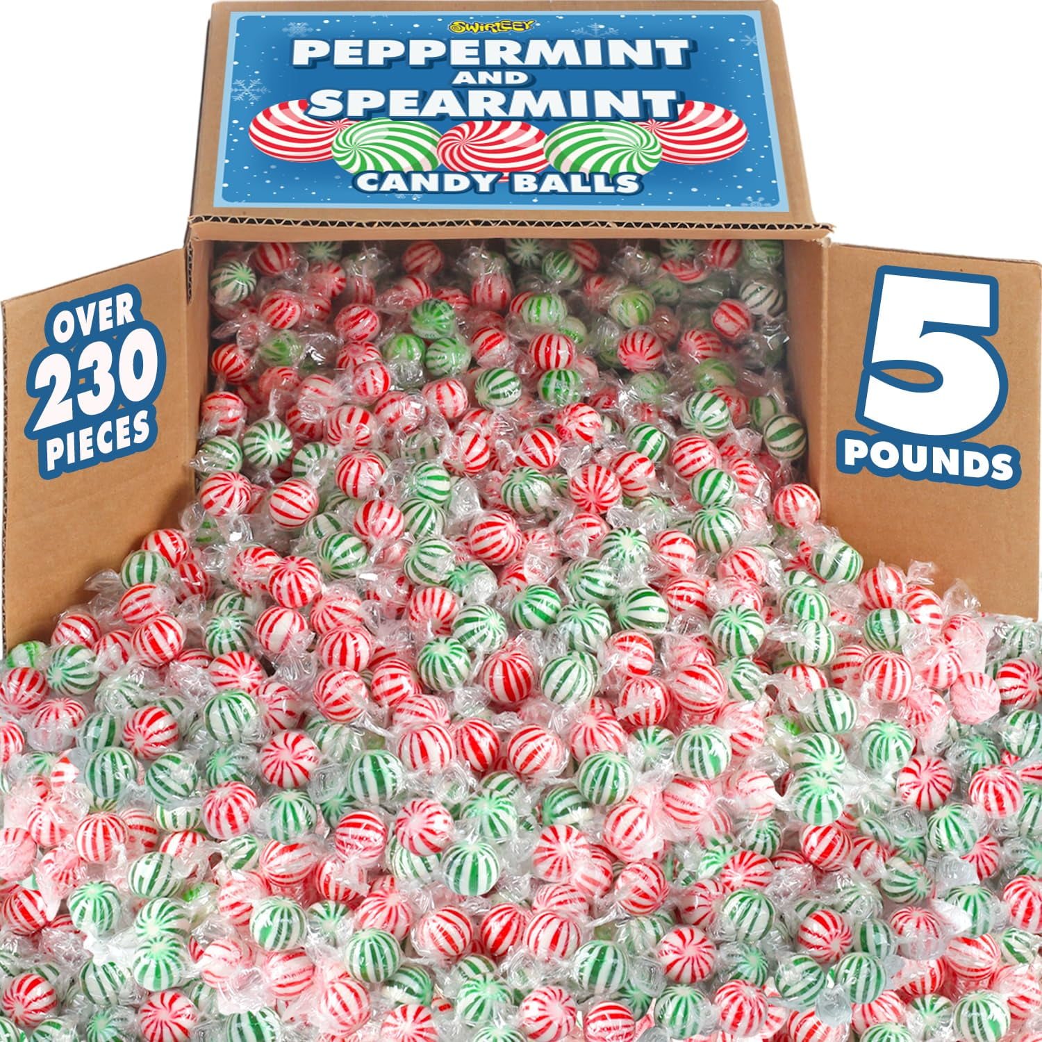 Mint Candy Assortment - ESF27 5 Pounds - Big Bulk Spearmint ...