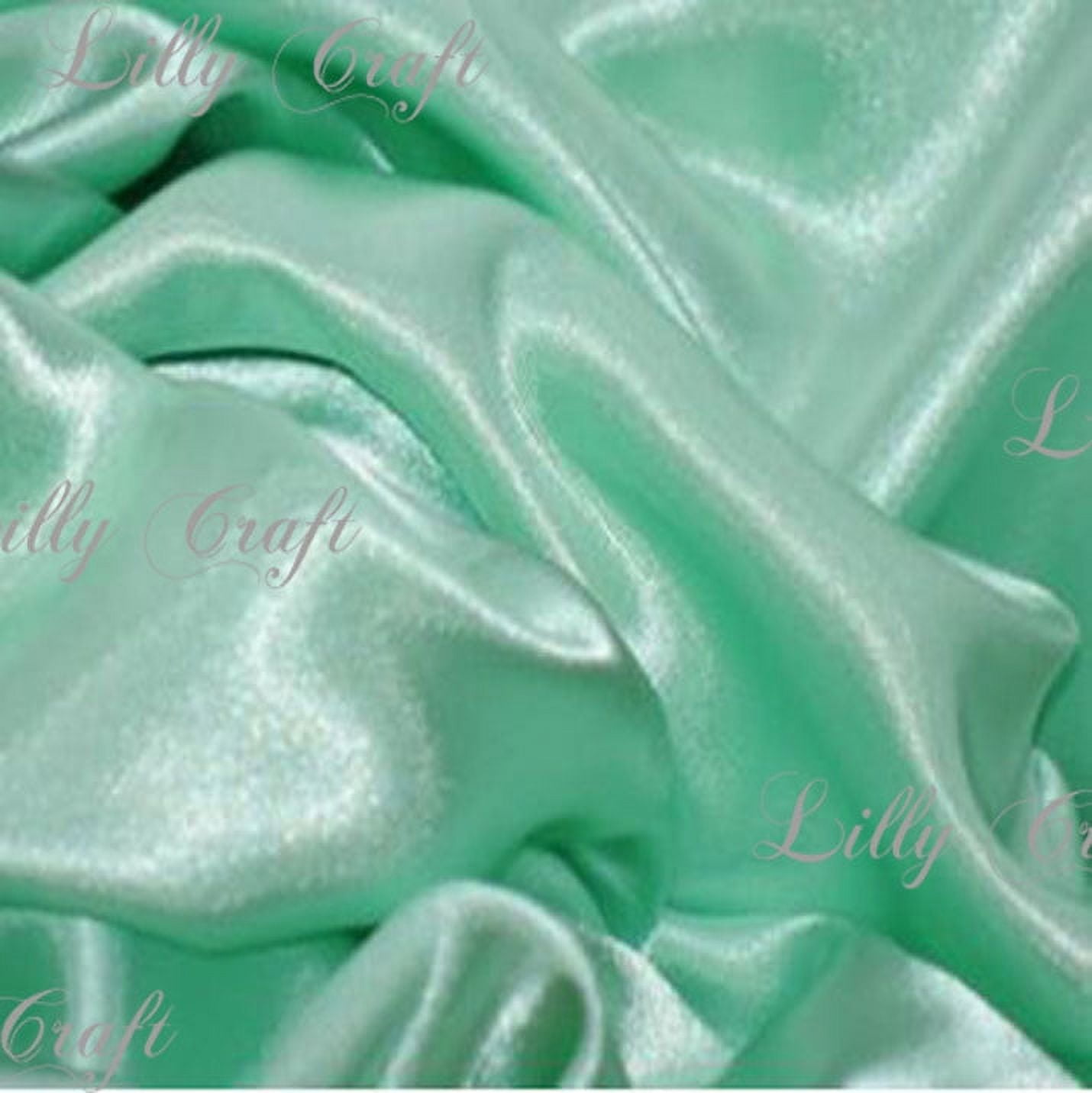 Mint Charmeuse Satin Fabric 58”/60” Inches Wide - Sold By The Yard ...
