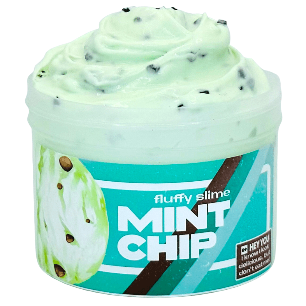 Large Mint Chip Fluffy Slime - Big, Scented, Smooth & Green by ...