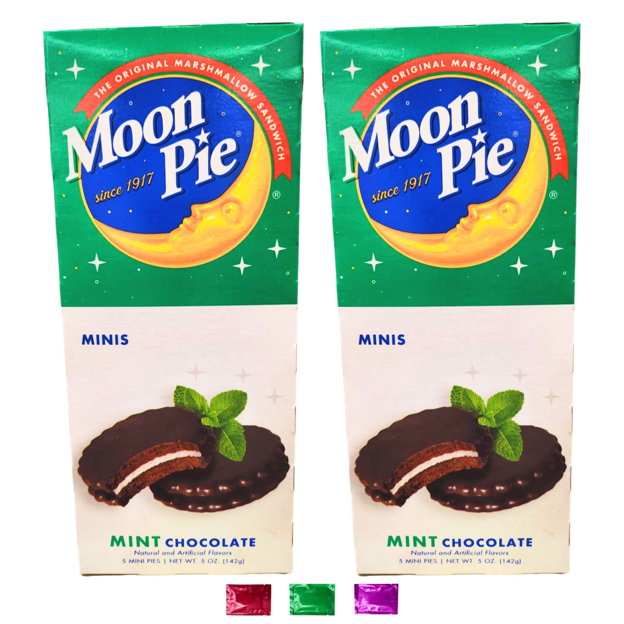MoonPie Mint Chocolate Mini Pies Cookie Sandwich with Marshmallow ...