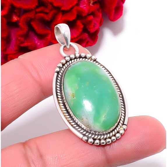 Mint Chrysoprase - Australia Designer Handmade 925 Sterling Silver ...