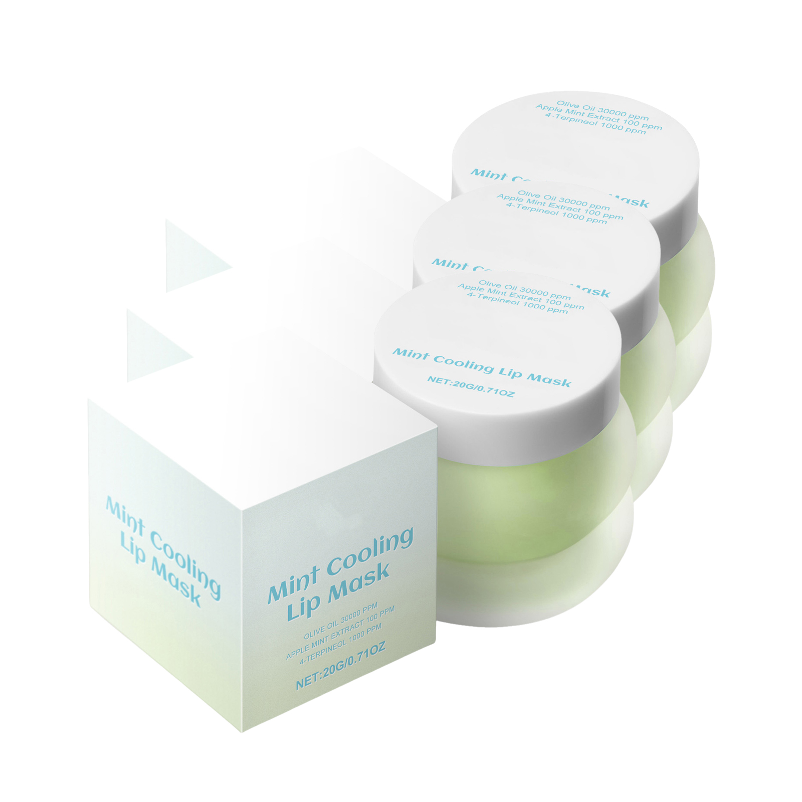 Mint Cooling Lip Mask – Overnight Lip Treatment with Apple Mint, Tea ...