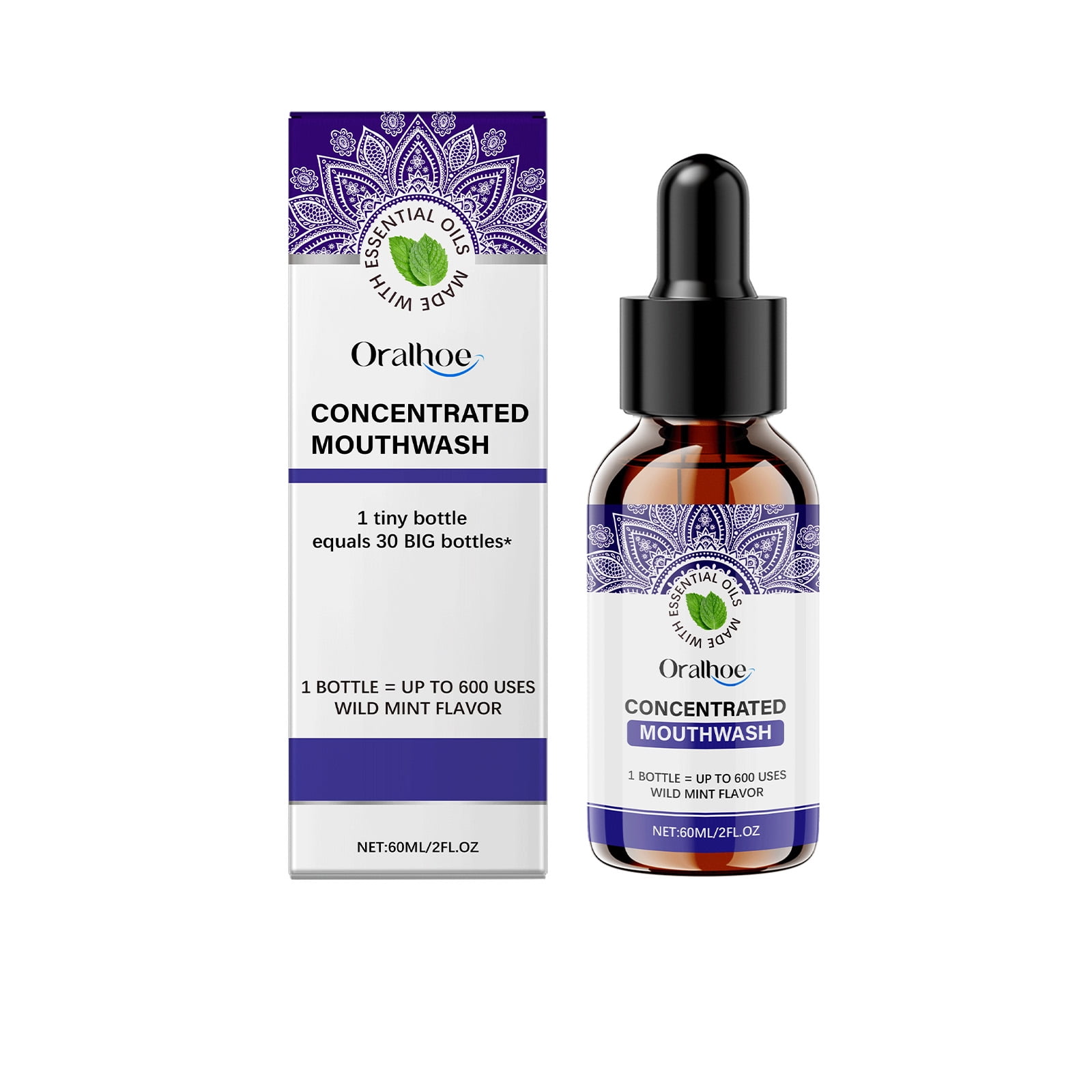 Oralhoe Mint Dental Mouthwash Gentle Care For Teeth Clean Fresh Smell ...