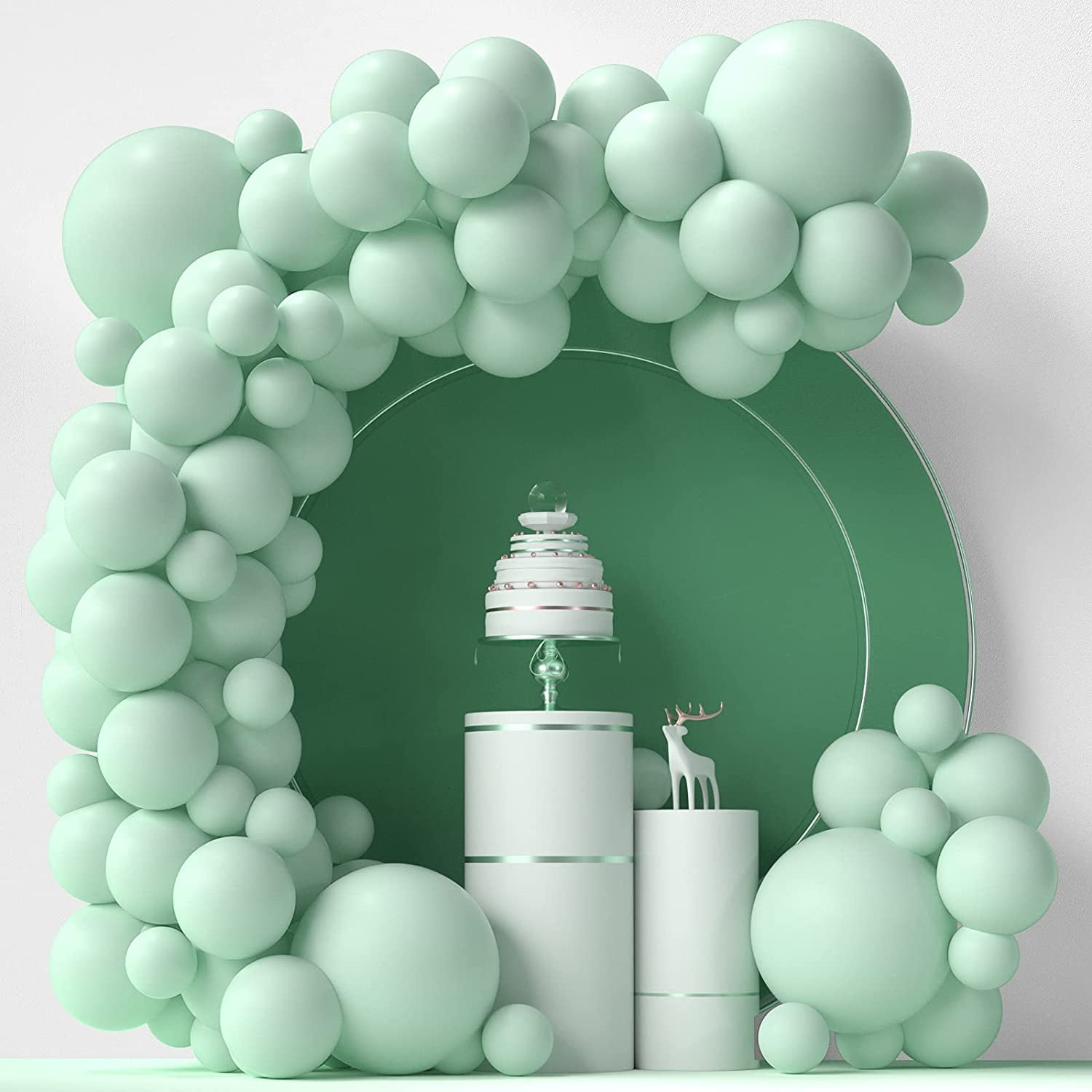 Mint Green Balloons 84 pcs Light Green Balloons Garland Arch Kit 5 inch ...