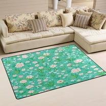 Cherry Blossom Trees Soft Polyester Area Rug 31''x20'', Non Slip ...