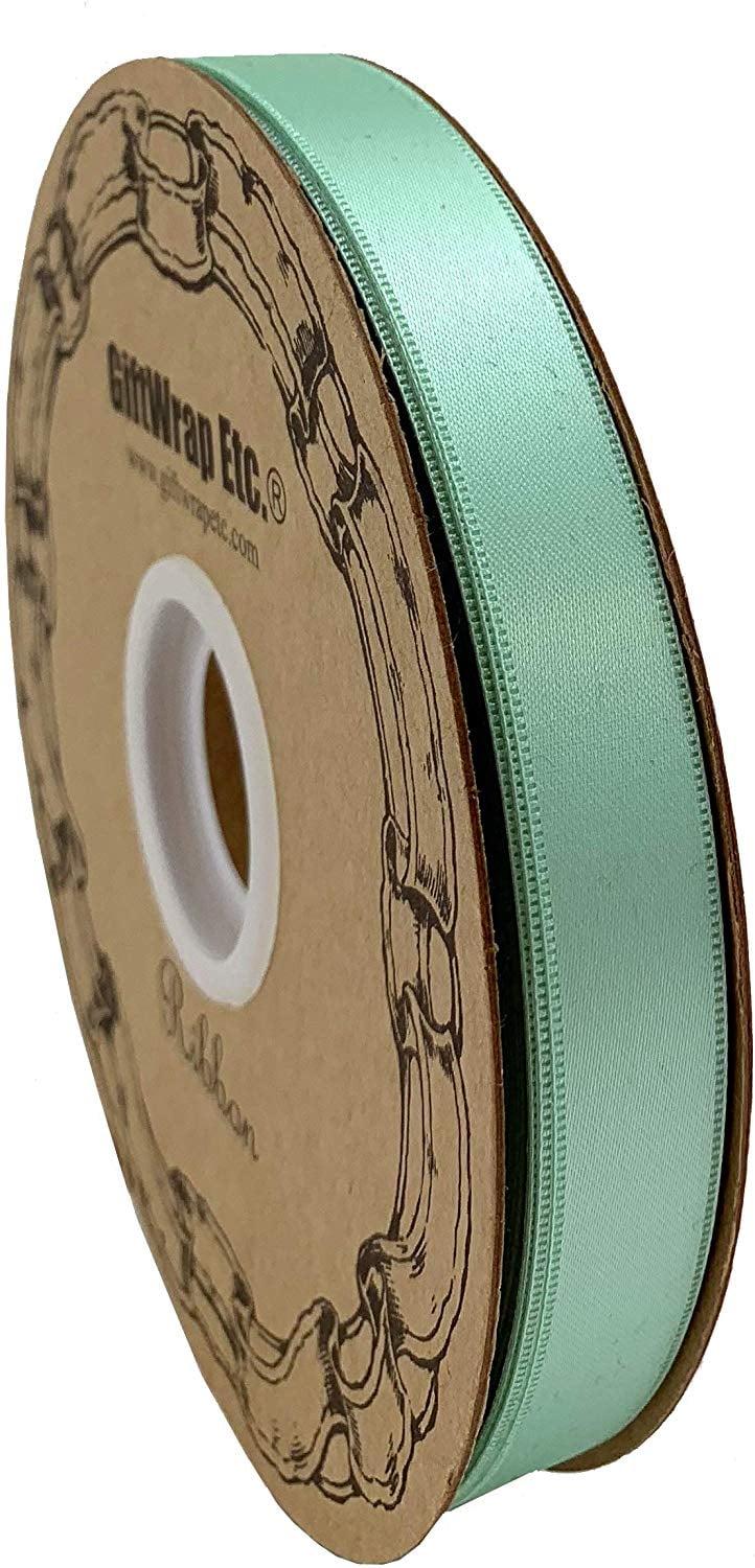 Mint Green Satin Fabric Ribbon - 5/8" x 100 Yards, St. Patrick's Day ...