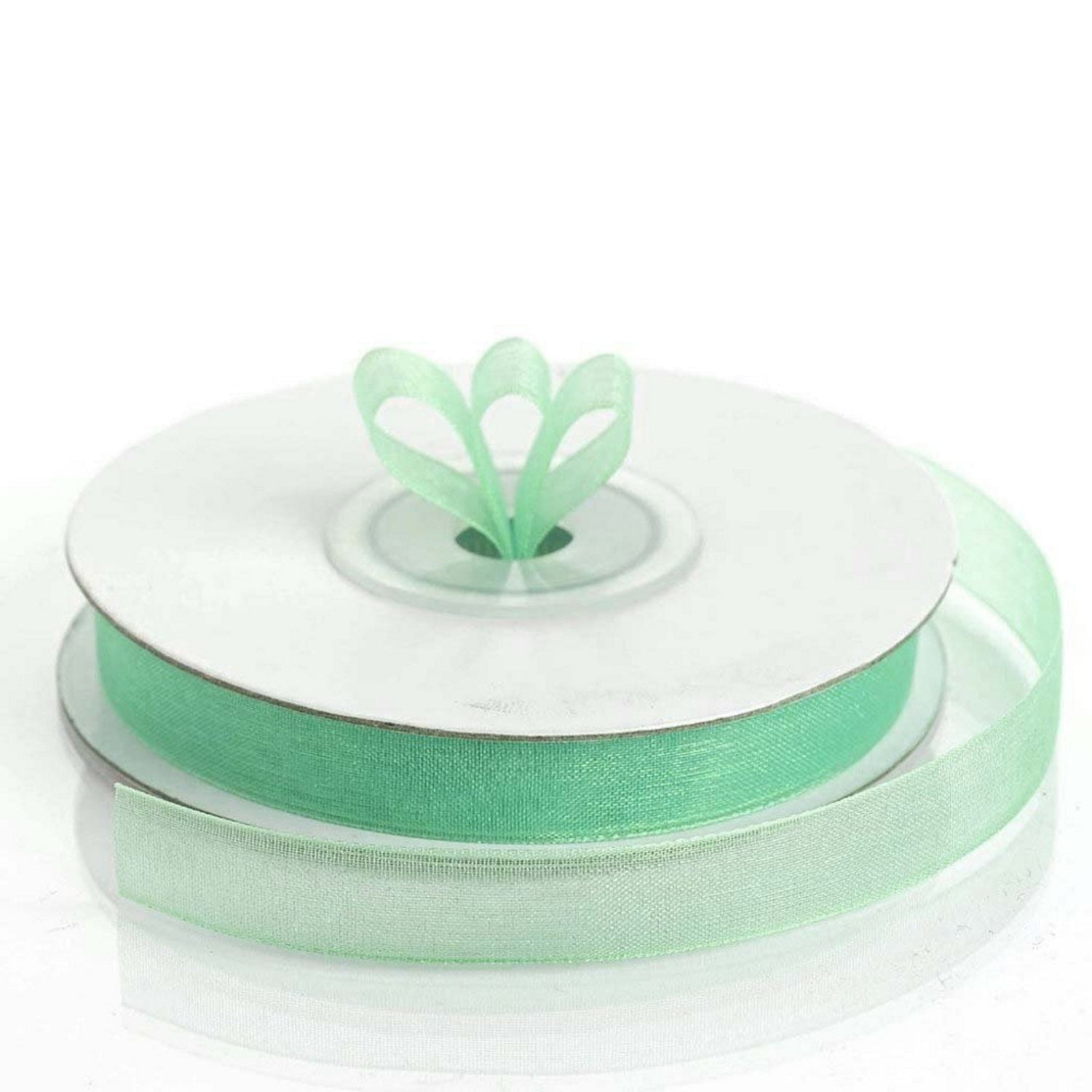 3/8in. Wide Mint Green Sheer Organza Ribbon - 25 Yards (00442 ...