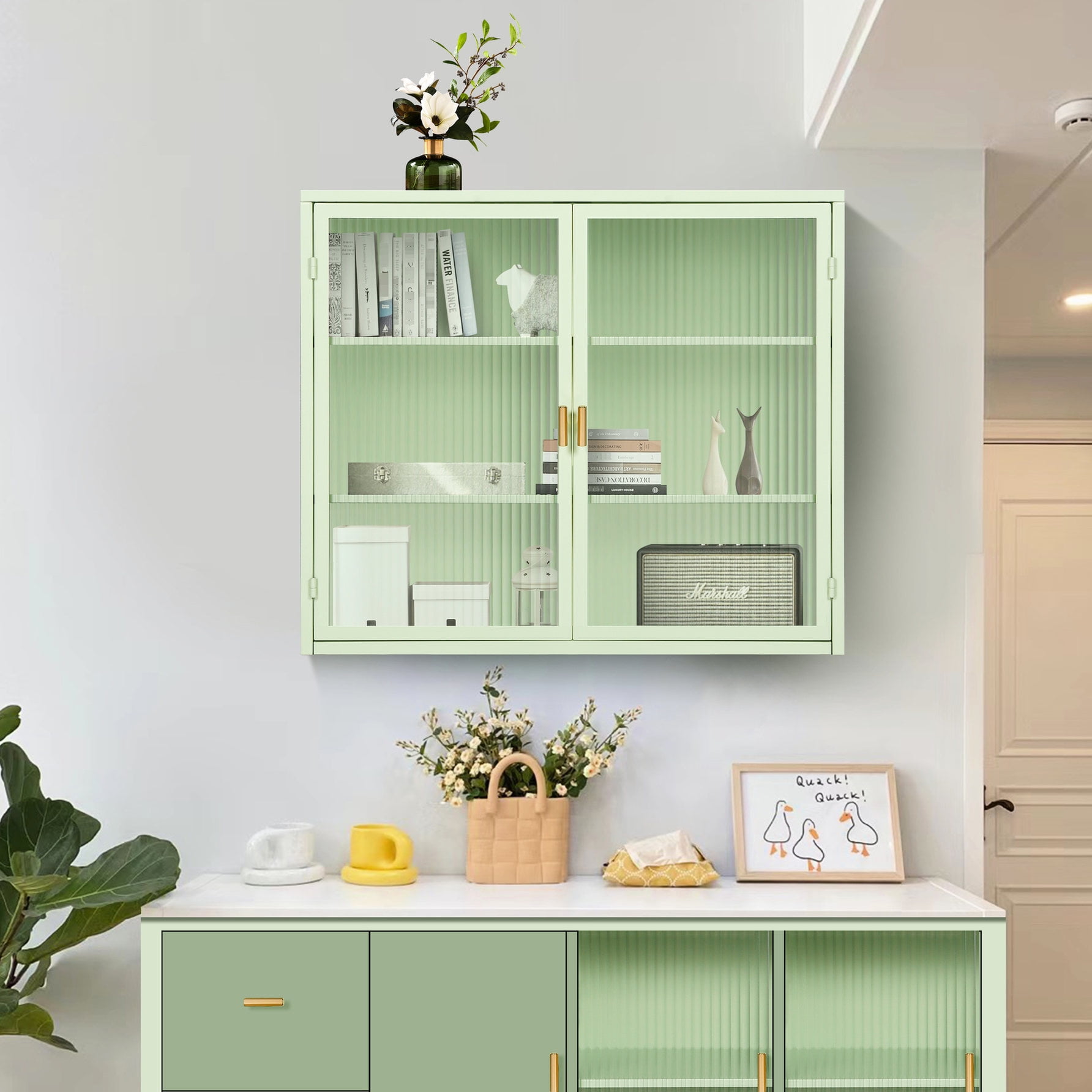 Mint Green - Three-tier Storage Unit - Interior Design - Add Elegance ...