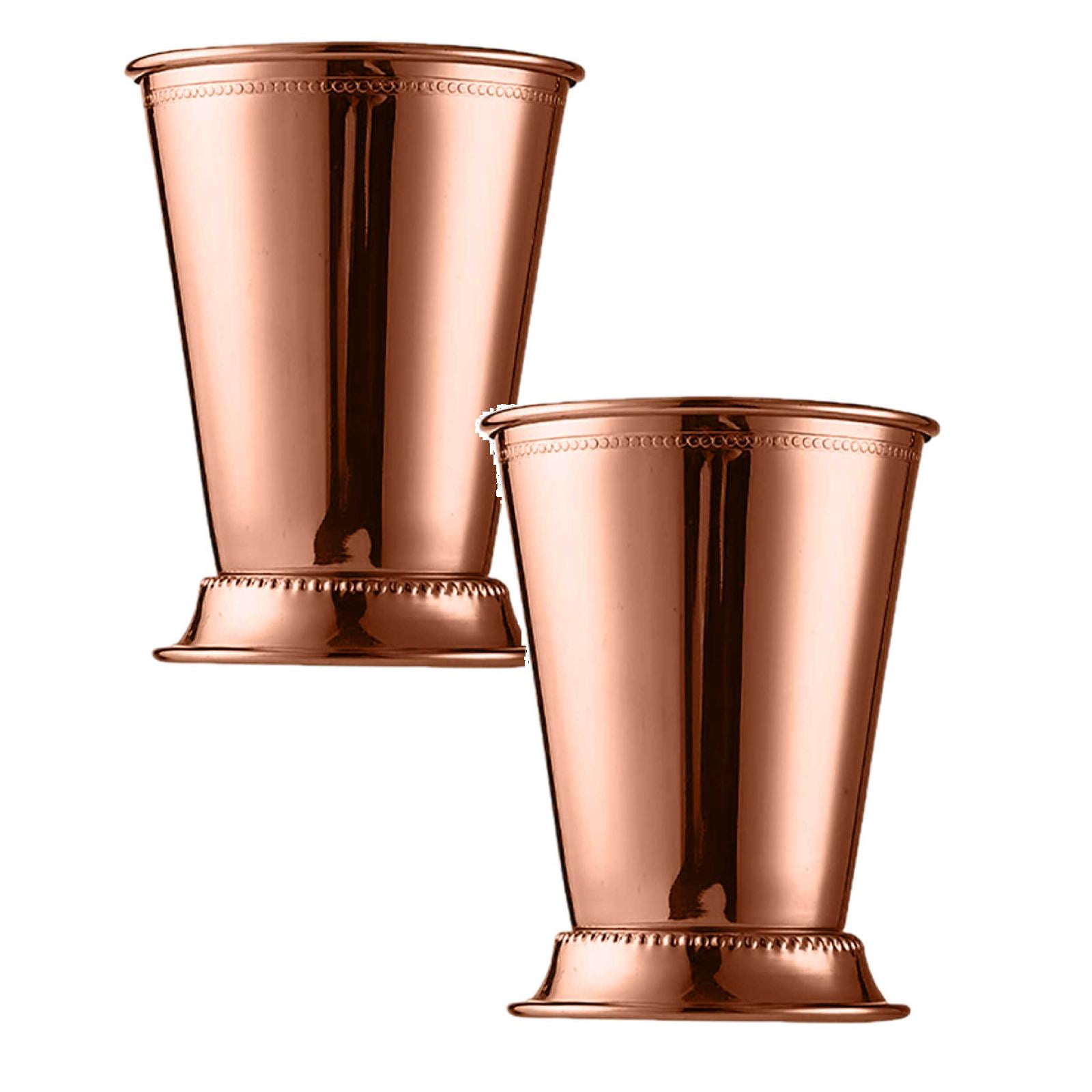 Mint Julep Cups Set of 2 - Stainless Steel Julep Cup Kit - Southern ...