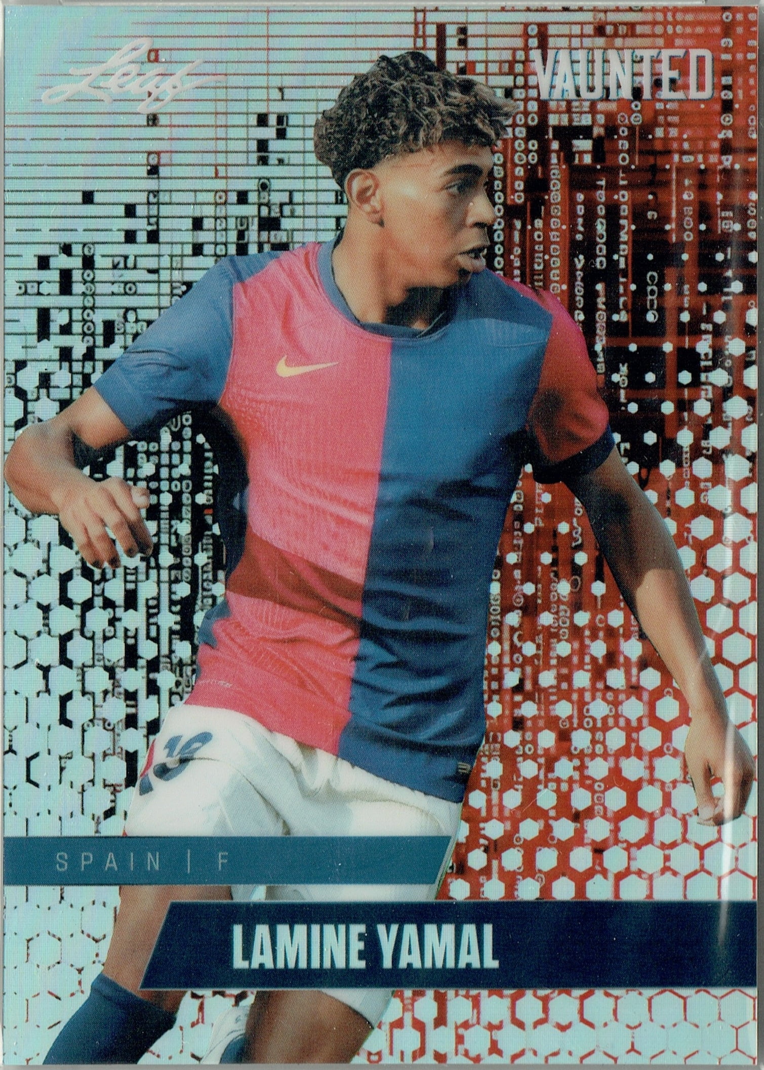 Mint Lamine Yamal 2024 Leaf Vaunted Metal #VM-09 Matrix 1 of 1 Rookie ...