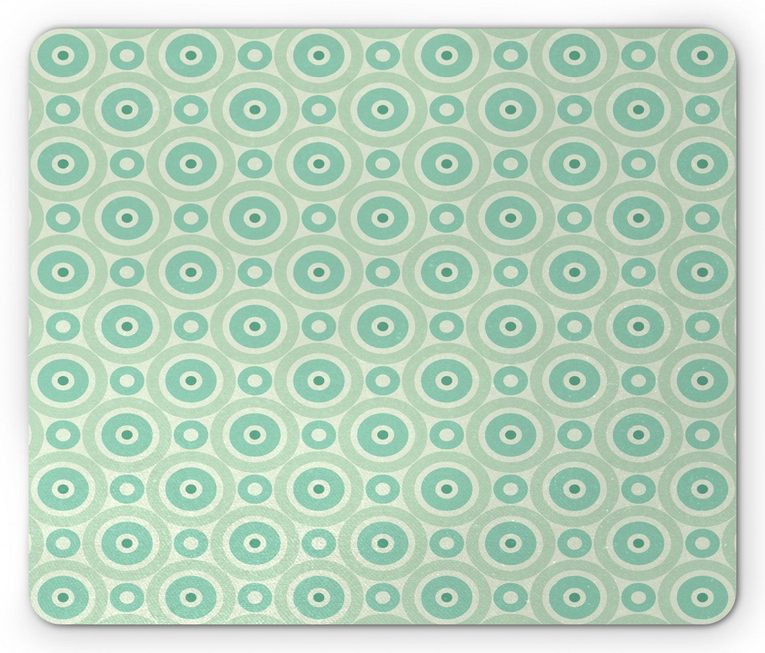 Mint Mouse Pad, Big and Little Circles in Symmetrical Composition with ...