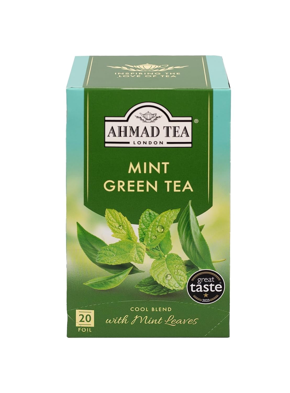 Mint Mystique Flavored Green with Mint Leaves, 20-Count Boxes (Pack of ...