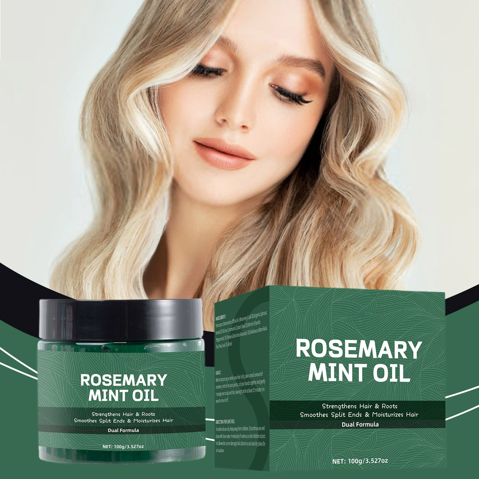 Mint Oil for Hair,Hair Oil For Repairing Frizzy, Hair Exfoliate Scrub ...