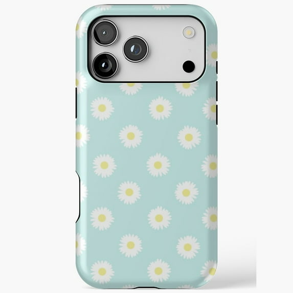 Mint Pastel Aesthetic Daisy Flower iPhone Case 11 through 17 Pro Max ...