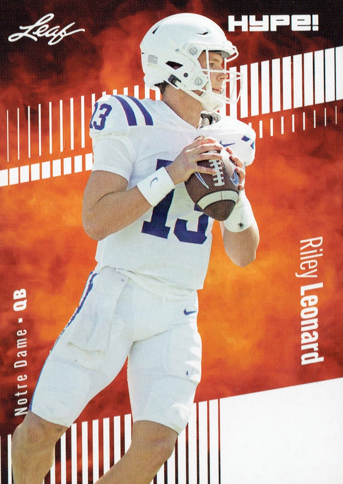 Mint Riley Leonard 2023 Leaf HYPE! #134 Just 5000 Ever Made! Fighting ...