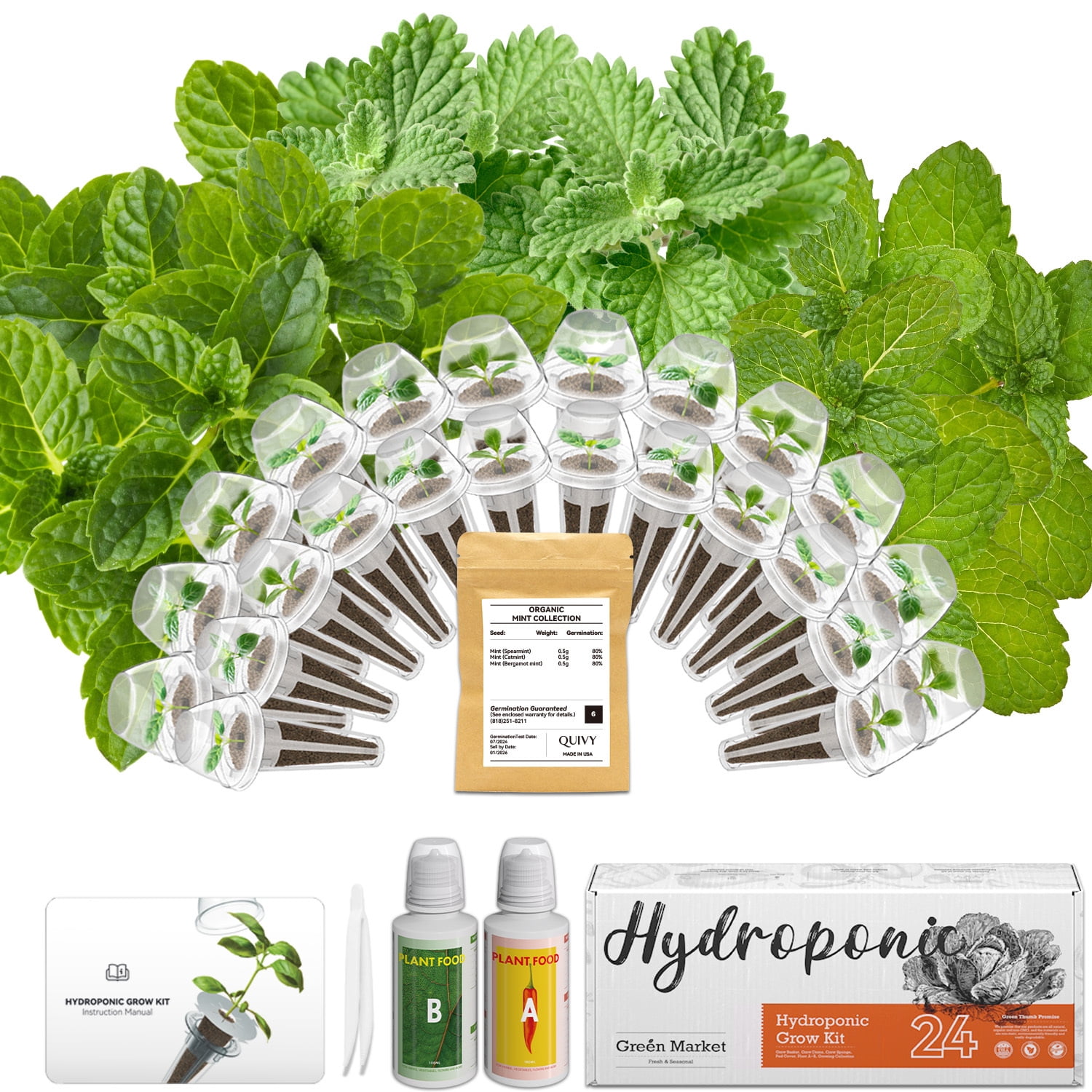 Mint Seed Pods for AeroGarden, Ahopegarden, GARDENCUBE, iDOO and All ...